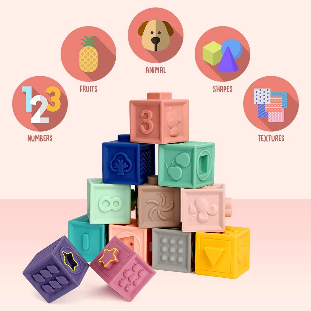06 PCS Soft Stacking Building Blocks [PD][1Pack] – Kaliber